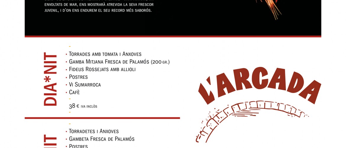 Menú de la Gamba 2017 - L'Arcada Palamós